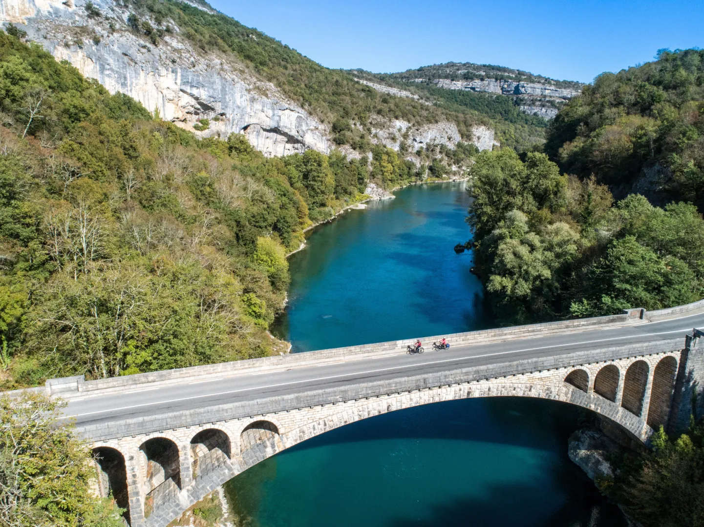 ViaRhôna cycle route from Lake Geneva to Mediterranean sea